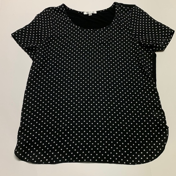Spense | Tops | Sale Spense Black And White Polka Dot Top | Poshmark